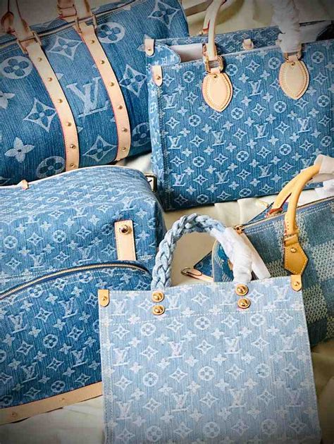 Louis Vuitton Denim Monogram Limited Edition Vogue Bags Dubai
