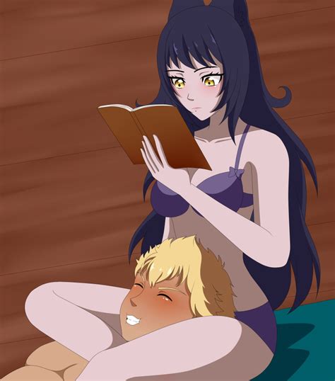 Rule 34 Blake Belladonna Blushing Blushing Male Cat Ears Cat Girl Catgirl Choking Faunus