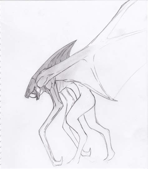 Godzilla 2014 Muto Drawing