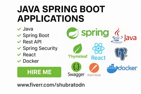 Do Your Java Spring Boot Rest Api React Thymeleaf Project By Shubratodn Fiverr