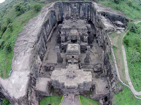 This 8th Century Temple Is Carved Out Of One Rock And People Are