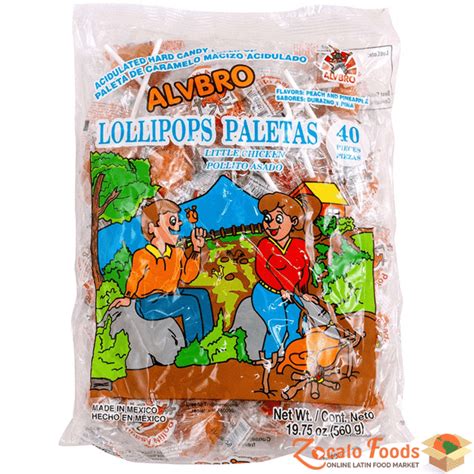 2 Pack Alvbro Pollito Asado Little Chicken Lollipop Hot Mexican