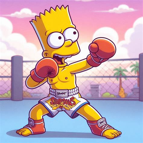 Bart Simpson Muay Thai Fighter By Logarrevan On Deviantart