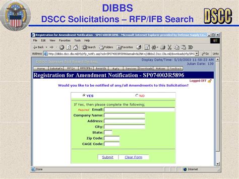 Ppt Dibbs Home Page Important Links Powerpoint Presentation Free