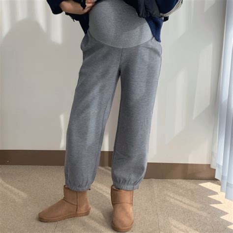 임부전용 임산부 겨울 기모 조거팬츠 니트바지 에이블리