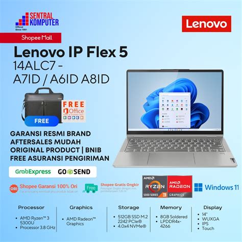 Jual Lenovo Ideapad Flex Alc Ryzen U Gb Gb Ssd Win Shopee Indonesia