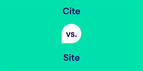 Cite Vs Site Whats The Difference