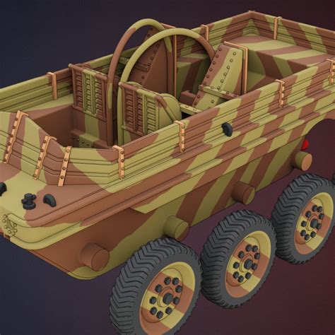 3d Printable Terrapin 4 Ton Amphibian Uk Ww2 By Wargame3d