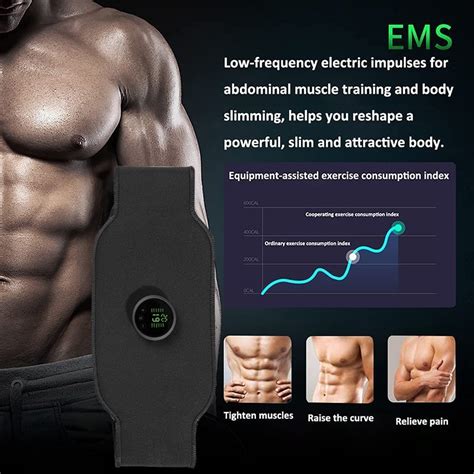 Abdominal Toning Belt Abs Training Ems Electric Muscle Stimulation