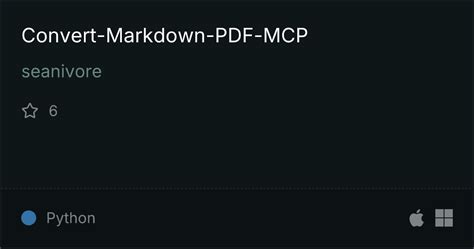 md pdf mcp glama