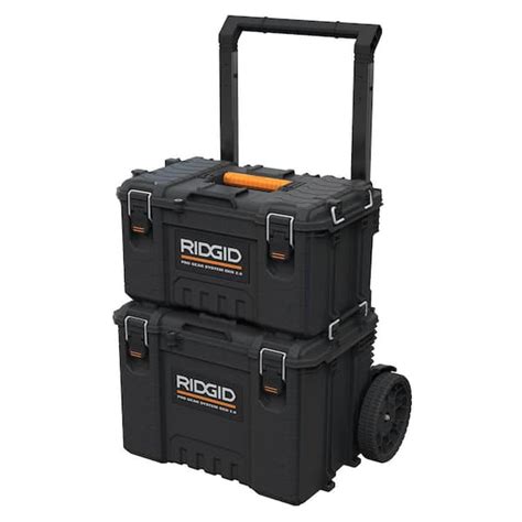 Stalwart Portable Toolbox With Wheels Stackable Tool Chest With