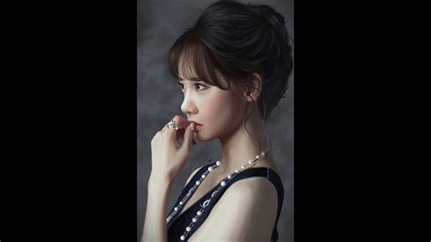 Yoona Speed Painting Art Drawing Portrait Digitalart Yoona Snsd
