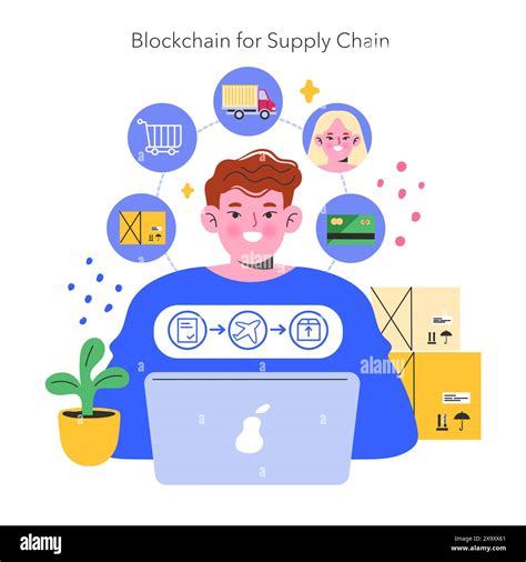 Blockchain Supply Chain Concept Integration Of Advanced Technology For Efficient Logistics