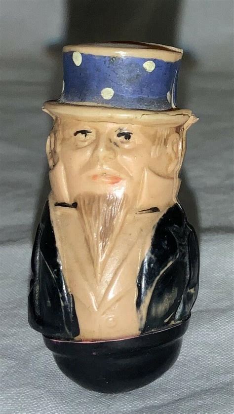 Vintage Celluloid Roly Poly Uncle Sam 2108813303