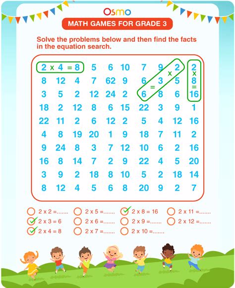 Math Games For Grade 3 List Of Interesting Games For 3rd Grade