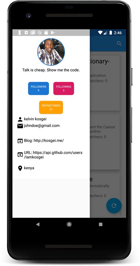 Github Iamkosgei Gitsearch An Android Application Consuming The Github Api To Search And View
