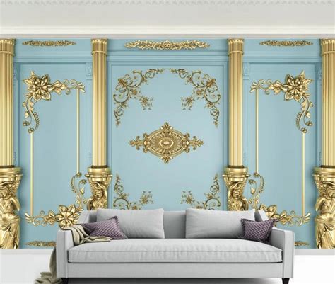 3d Roman Column Wallpaper Wall Murals Home Decor Etsy