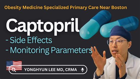 Captopril Side Effects Monitoring Parameters Youtube