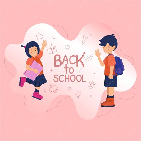 Premium Vector Back To School Poster Template