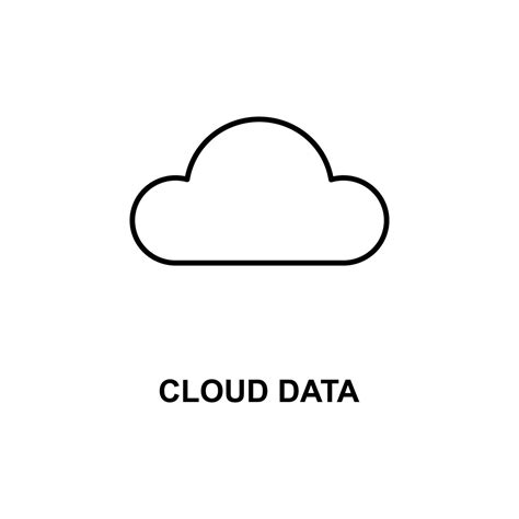 Cloud Data Vector Icon 22761786 Vector Art At Vecteezy