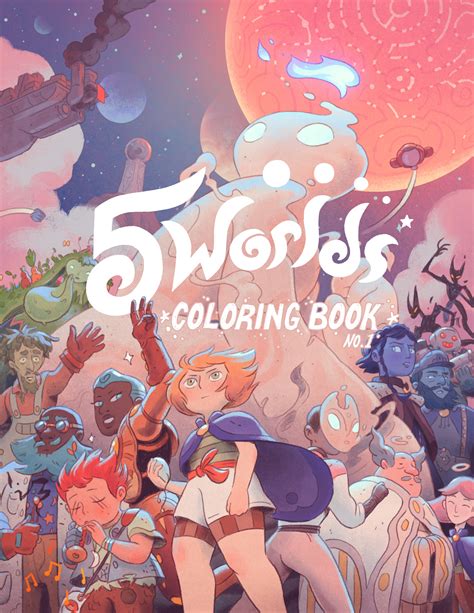 5 Worlds Coloring Book 1 • Free Sample 5 Worlds Series