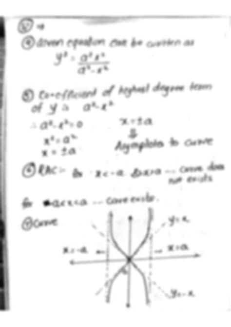 SOLUTION Engineering Maths Curve Tracing Cartesian Curves Studypool