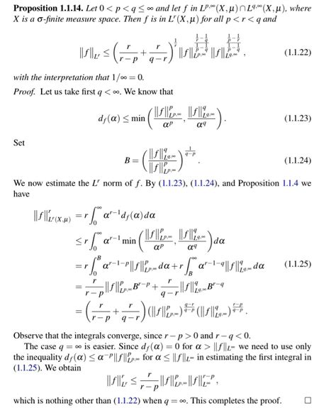 Real Analysis A Bound Of The L P Norm Uning The Weak Lebesgue Norms Mathematics Stack