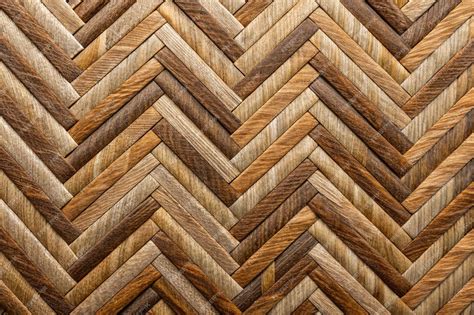 Classic Herringbone Pattern With Its Distinctive V Shaped Weave