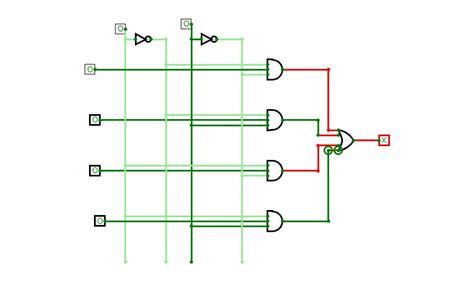 Circuitverse 4x1 Multiplexer Circuit Diagram Circuitverse 4x1 Multiplexer Circuit Diagram