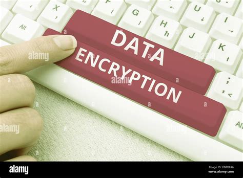 Conceptual Display Data Encryption Business Showcase Conversion Of