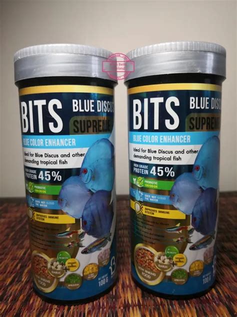 Boost Bits Blue Discus Slow Sinking อาหารปลาปอมปาดัวร์ สูตรเร่งสีฟ้า