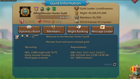 Mhg Monster Hunter Guild Has Several Spots Available For Motivated