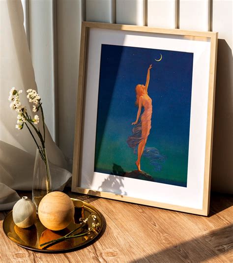 Reaching For The Moon Edward Mason Eggleston Retro Print Poster
