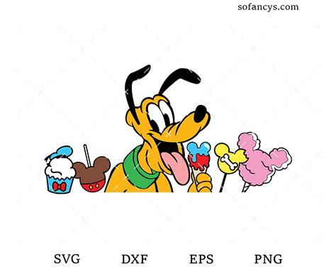 Disney Pluto Snacks Svg Dxf Eps Png Cut Files