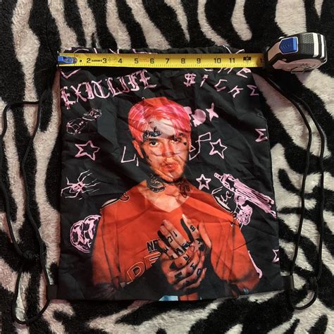 🐣lil Peep Drawstring Backpack🐣 •front And Back Of Depop