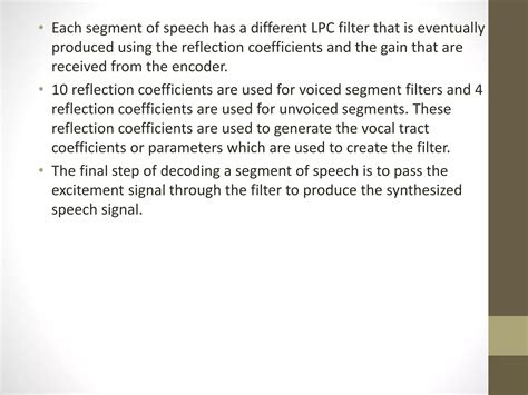 Linear Predictive Coding Pptx