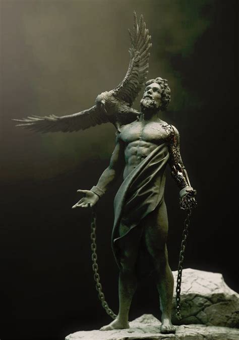 Prometheus In Chains Prometheus Tattoo Ideas Greek Steampunk Greek