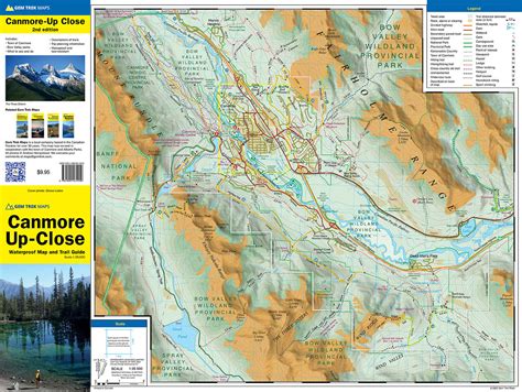 Canmore Up Close Map Canadian Rockies