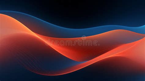 Abstract Wave Line Effect For Background And Wallpaper Ai Generated
