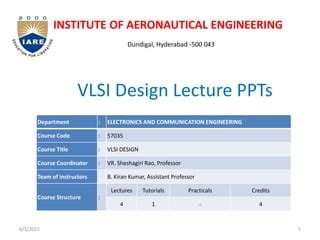 VLSI PPT Pdf