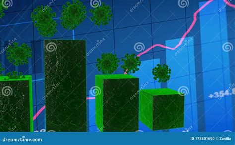 Graphs About A Virus And Germs Bacteria Infections Stock Illustration