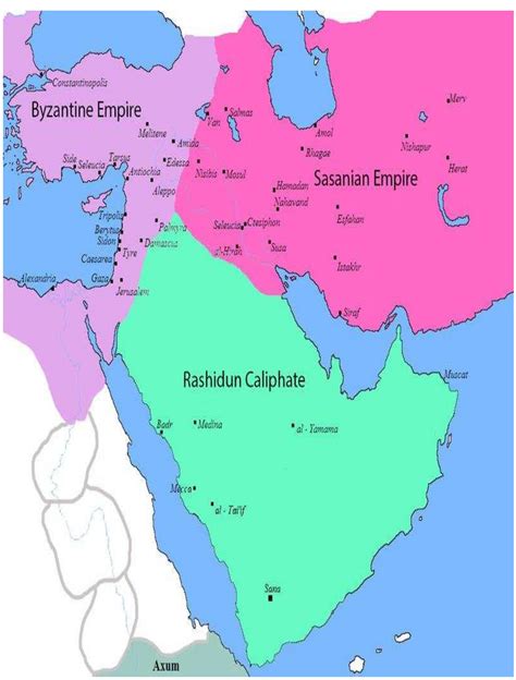 Map 1 Map Of Sassanian State During The Early 7 Century