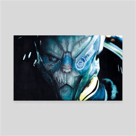Mass Effect Garrus Vakarian Drawing An Art Canvas By Danielle Inprnt