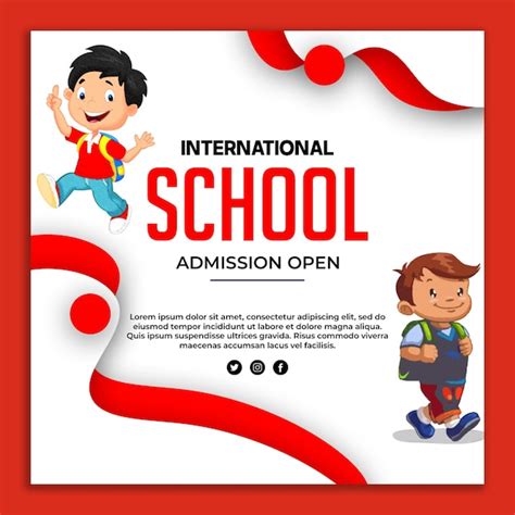 Premium Psd Psd Design School Admission Instagram Posts