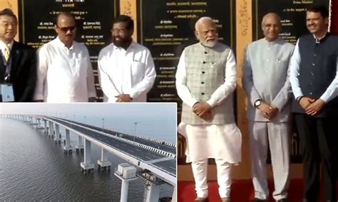 Atal Sethu Bridge Inaugurated By Pm Modi இந்தியாவின் மிக நீளமான கடல் பாலம் பிரதமர் மோடி