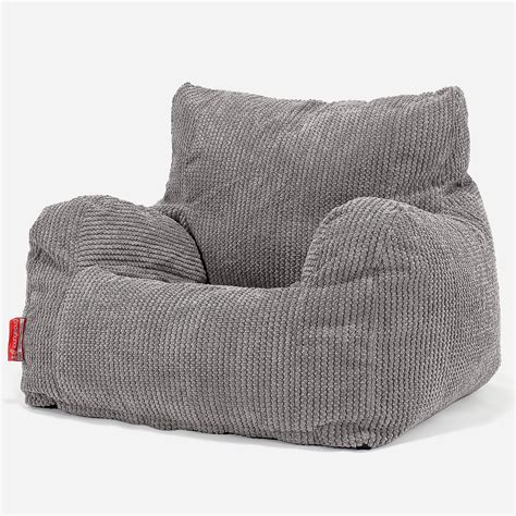 Lounge Pug Puff Sillón Pana Clásica Marfil Big Bertha Original Es