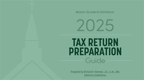 Guidestone 2025 Ministers Tax Guide Baptist Resource Network