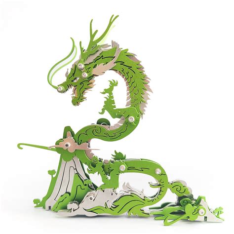 3d Metal Model Assembly Diy Dragon Creative Ornament 90pcs Moyustore