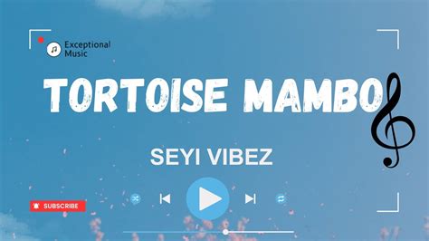 Seyi Vibez Tortoise Mambo Lyrics Youtube
