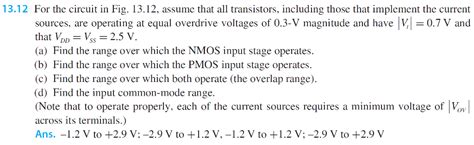 solved for the circuit in fig assume that all transistors